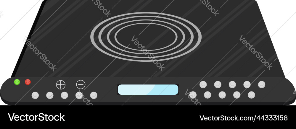 Electric induction cooker on a white background Vector Image