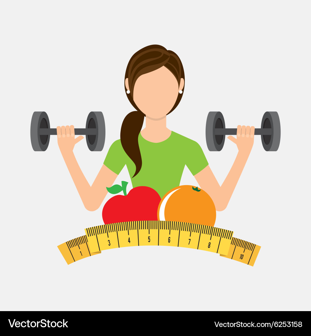 Healthy lifestyle Royalty Free Vector Image - VectorStock