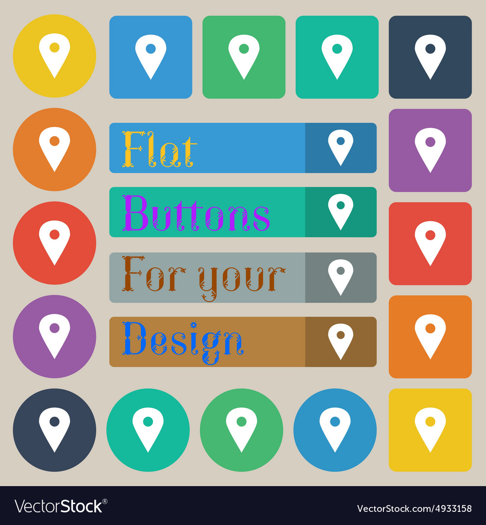 Map pointer gps location Royalty Free Vector Image