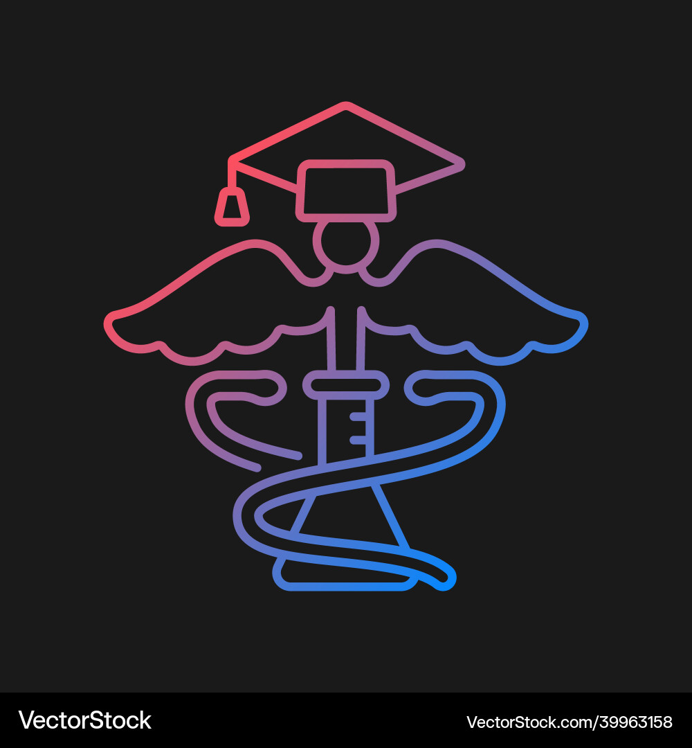 Medical school for research gradient icon Vector Image