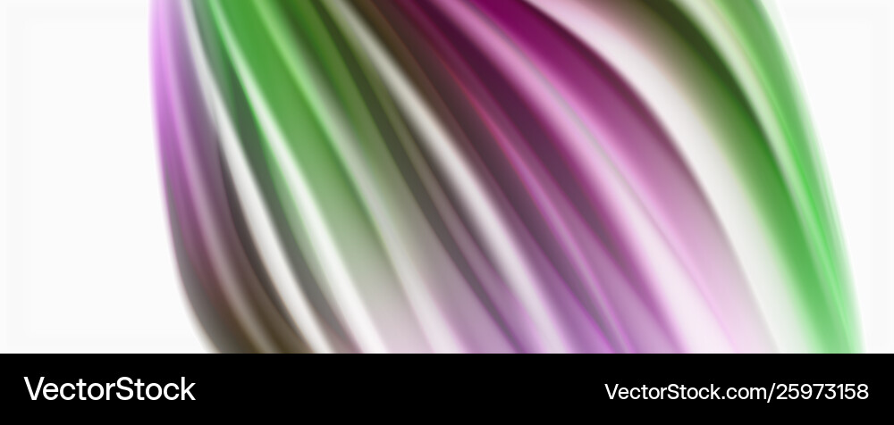 Modern liquid color flow on white - colorful Vector Image
