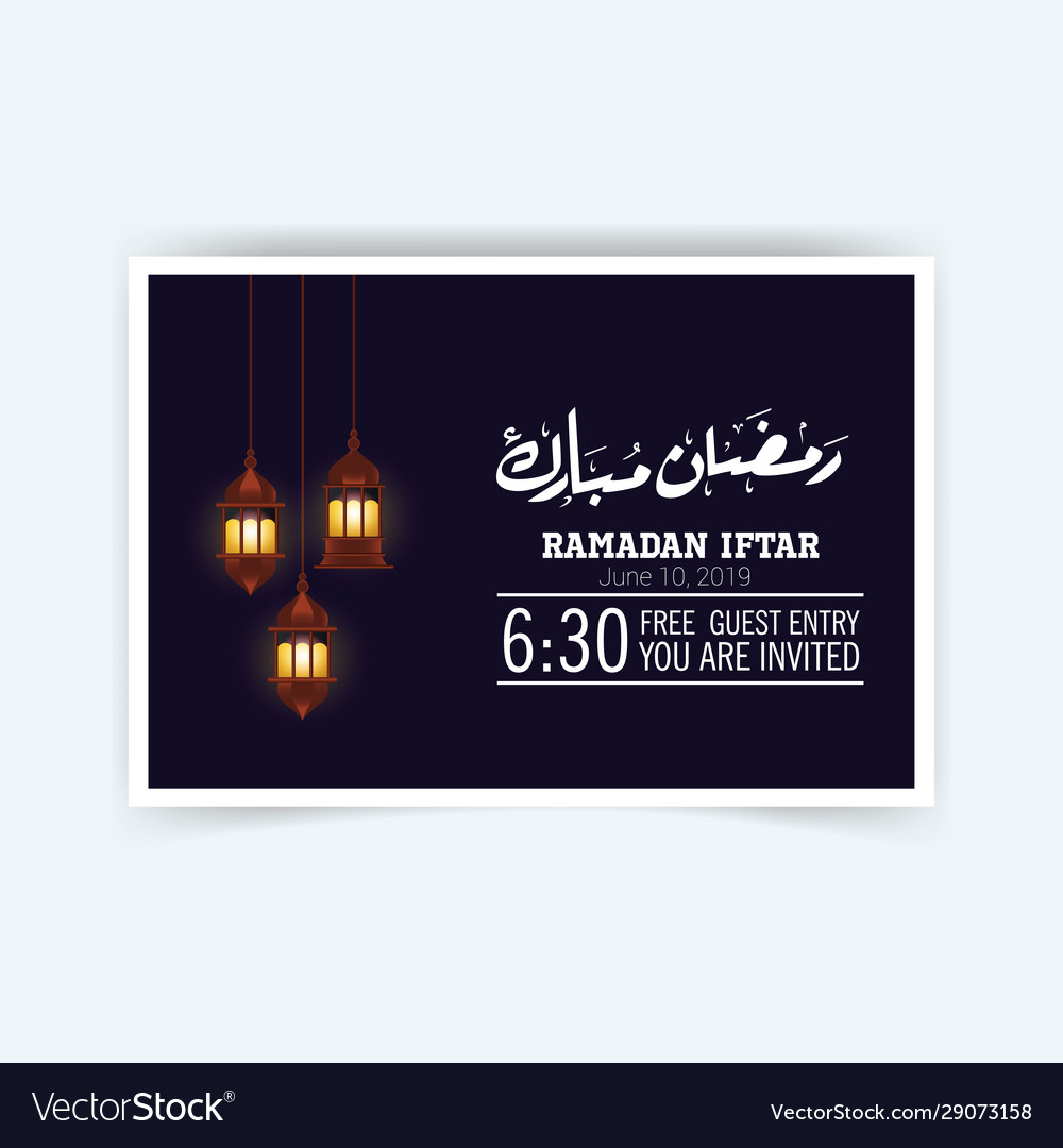 Ramadan kareem greeting background islamic design Vector Image Ramadan kareem greeting background islamic design Vector Image