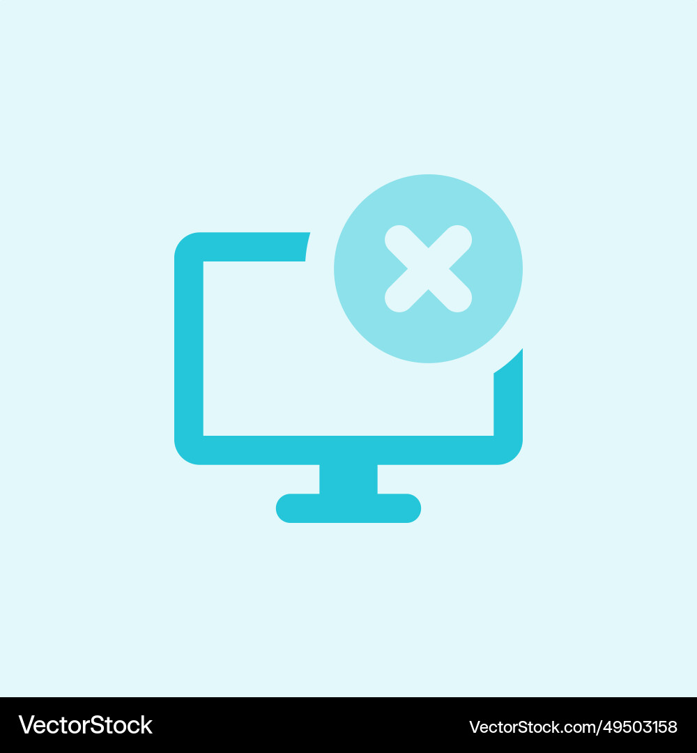 Remove data from the monitor Royalty Free Vector Image