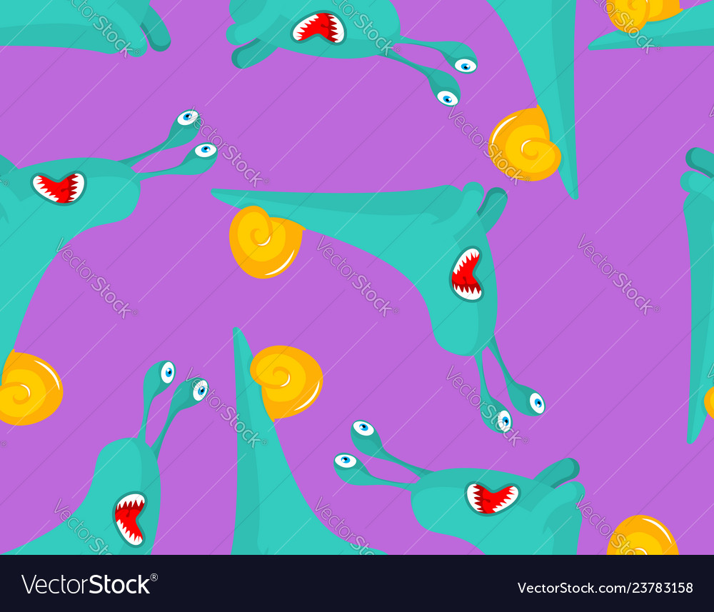 Snail pattern insect with shell background Vector Image