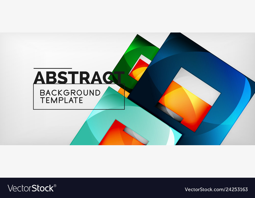 Abstract squares geometric background can be used Vector Image