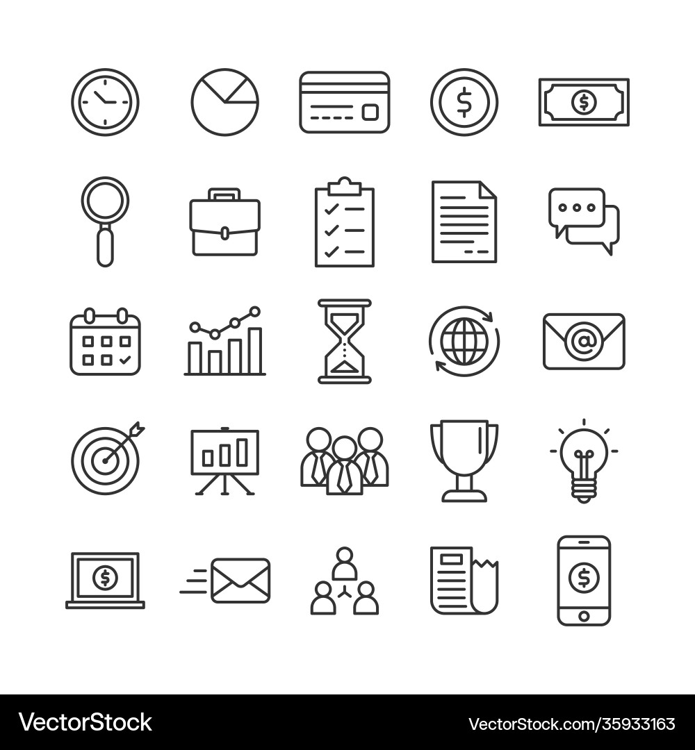 Business communication financial money document Vector Image