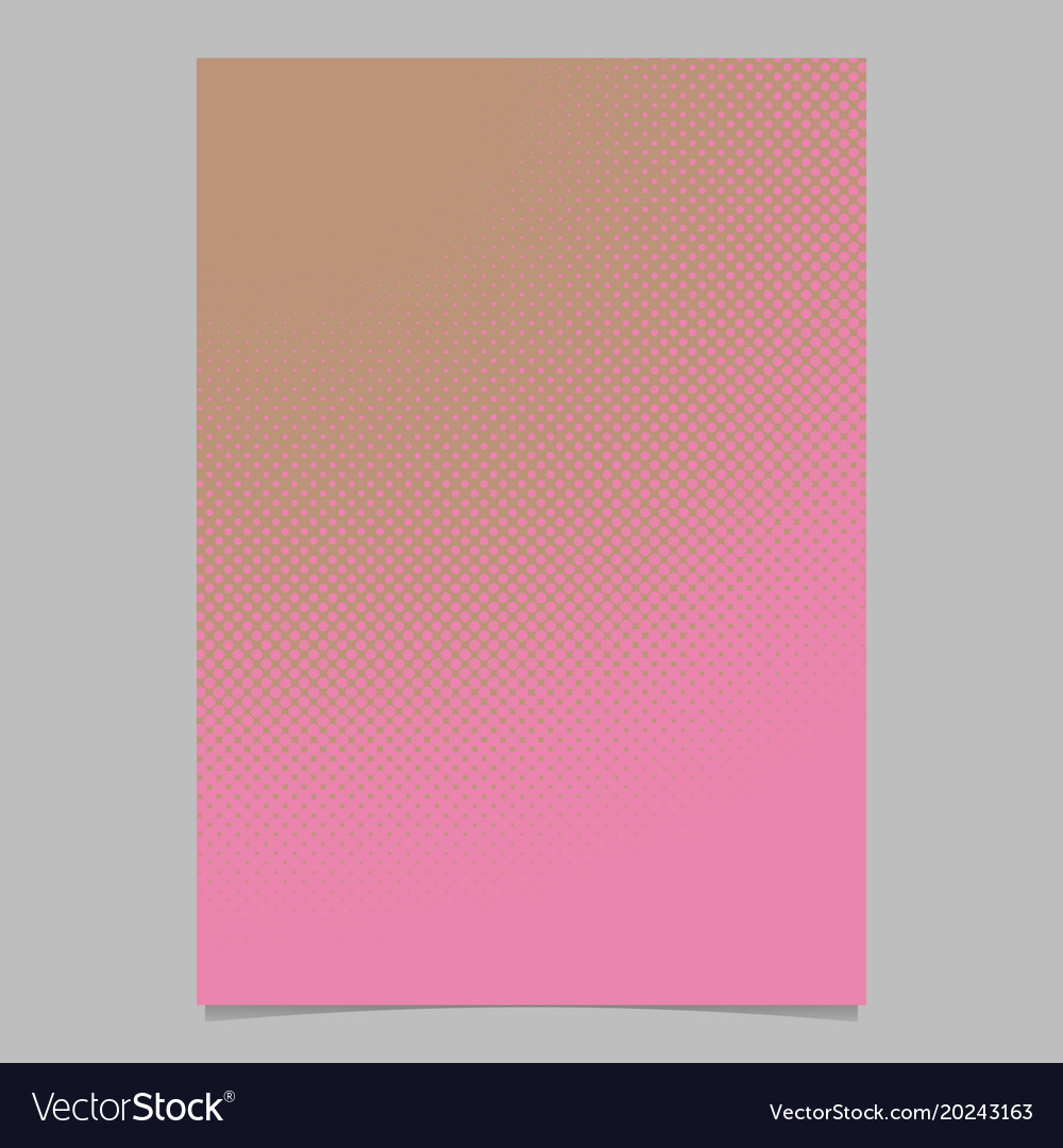 Halftone dot pattern brochure background template Vector Image