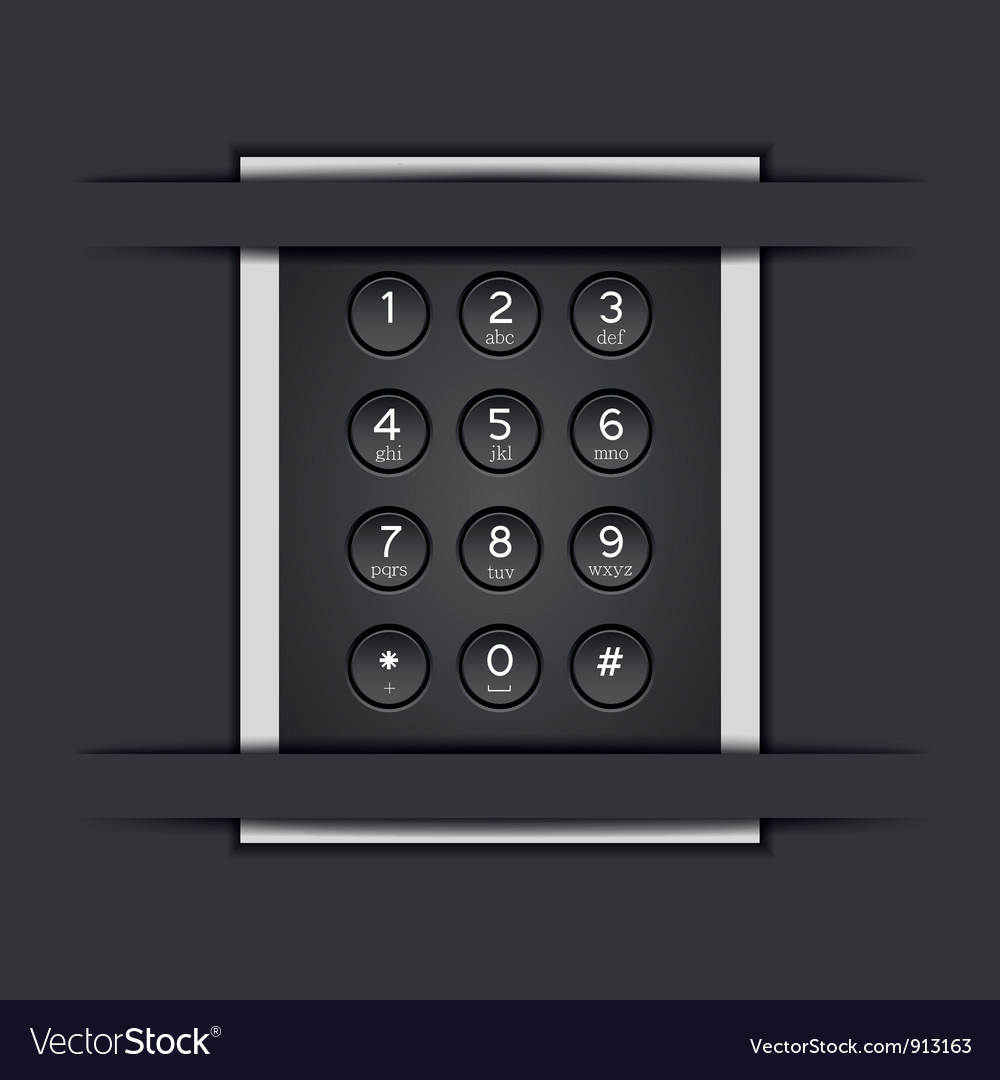 Keypad Royalty Free Vector Image - VectorStock
