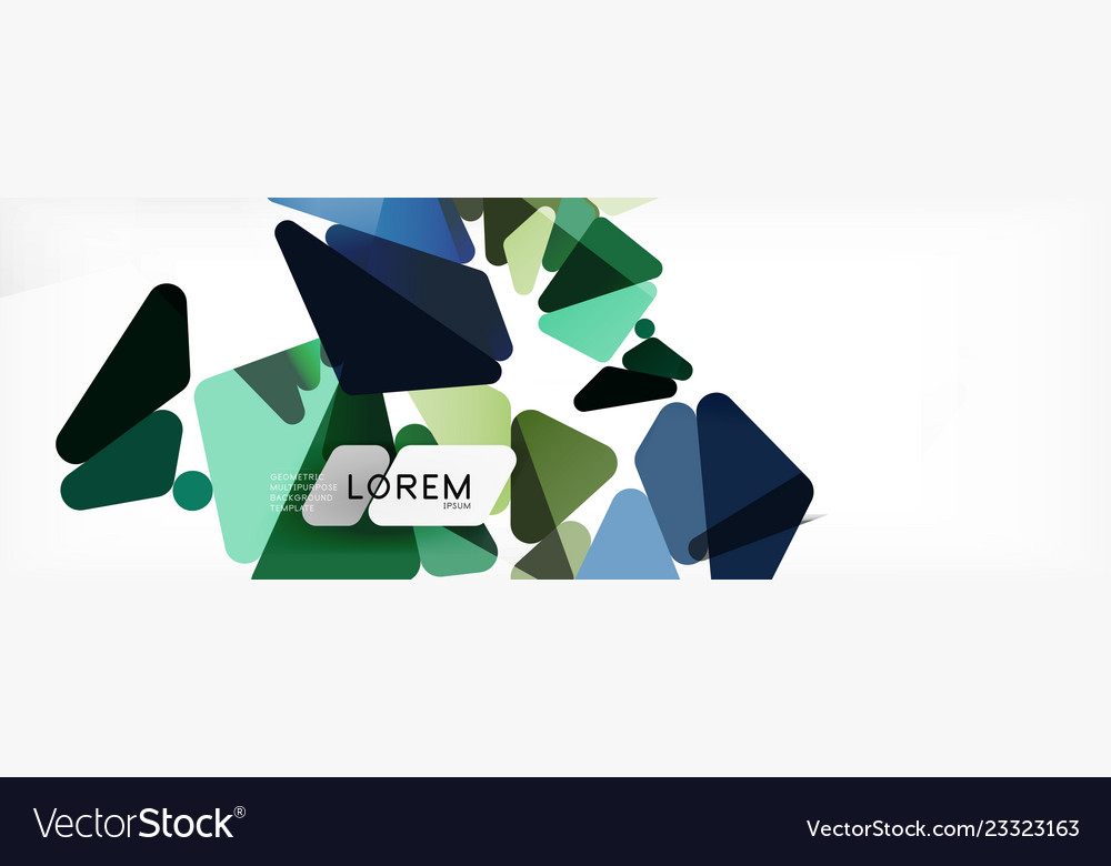 Science background abstract triangle pattern Vector Image