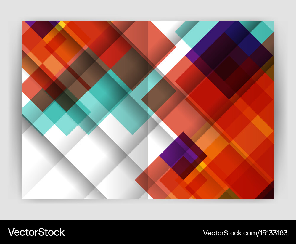 Square design corporate business flyer Royalty Free Vector