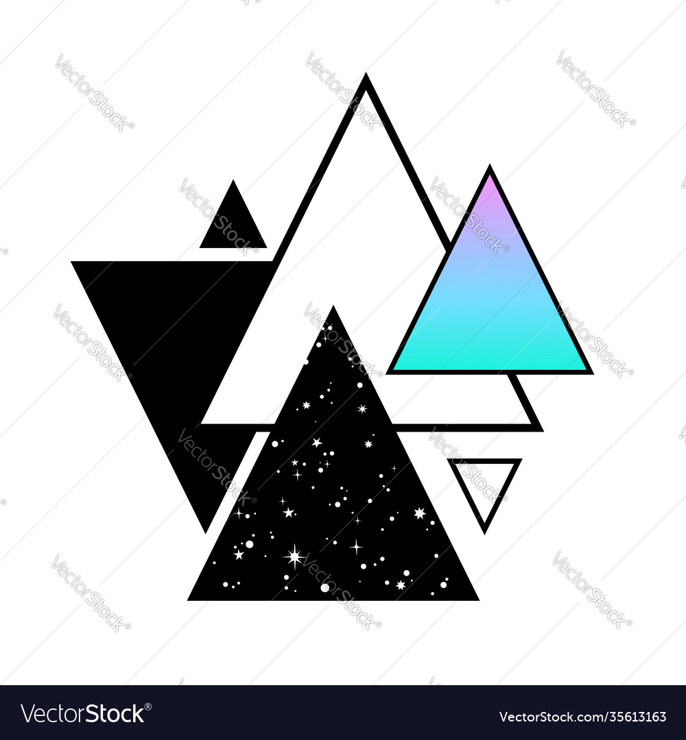 Triangles composition 3 Royalty Free Vector Image