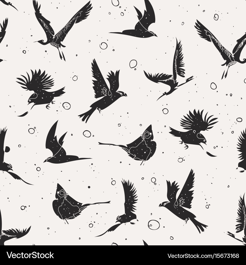 Birds pattern Royalty Free Vector Image - VectorStock
