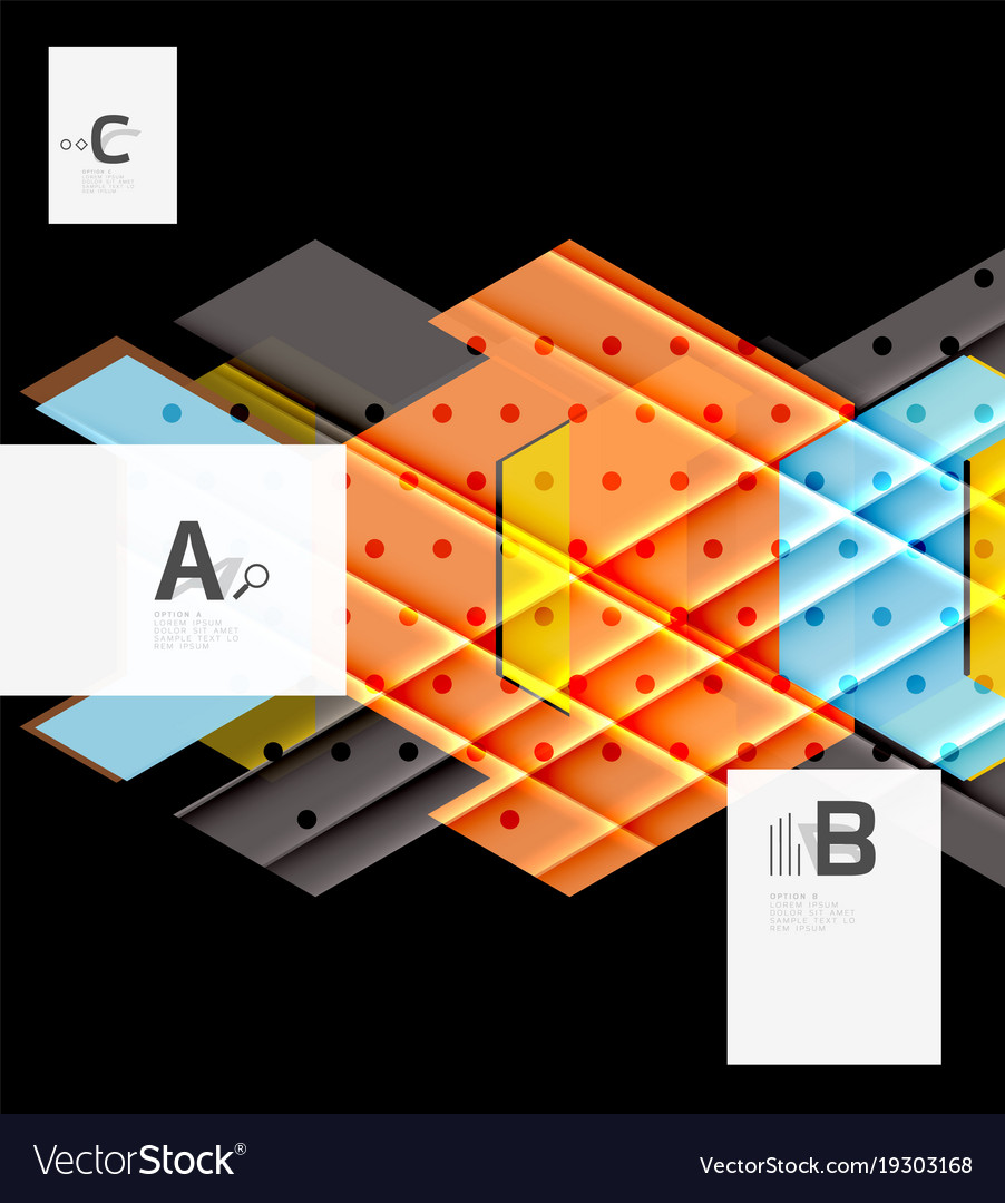 Colorful abstract shapes background Royalty Free Vector