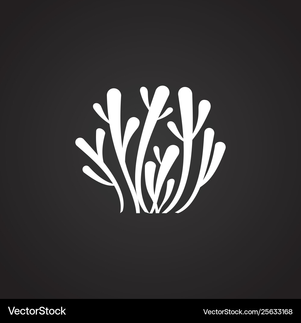 Coral icon on background for graphic and web Vector Image