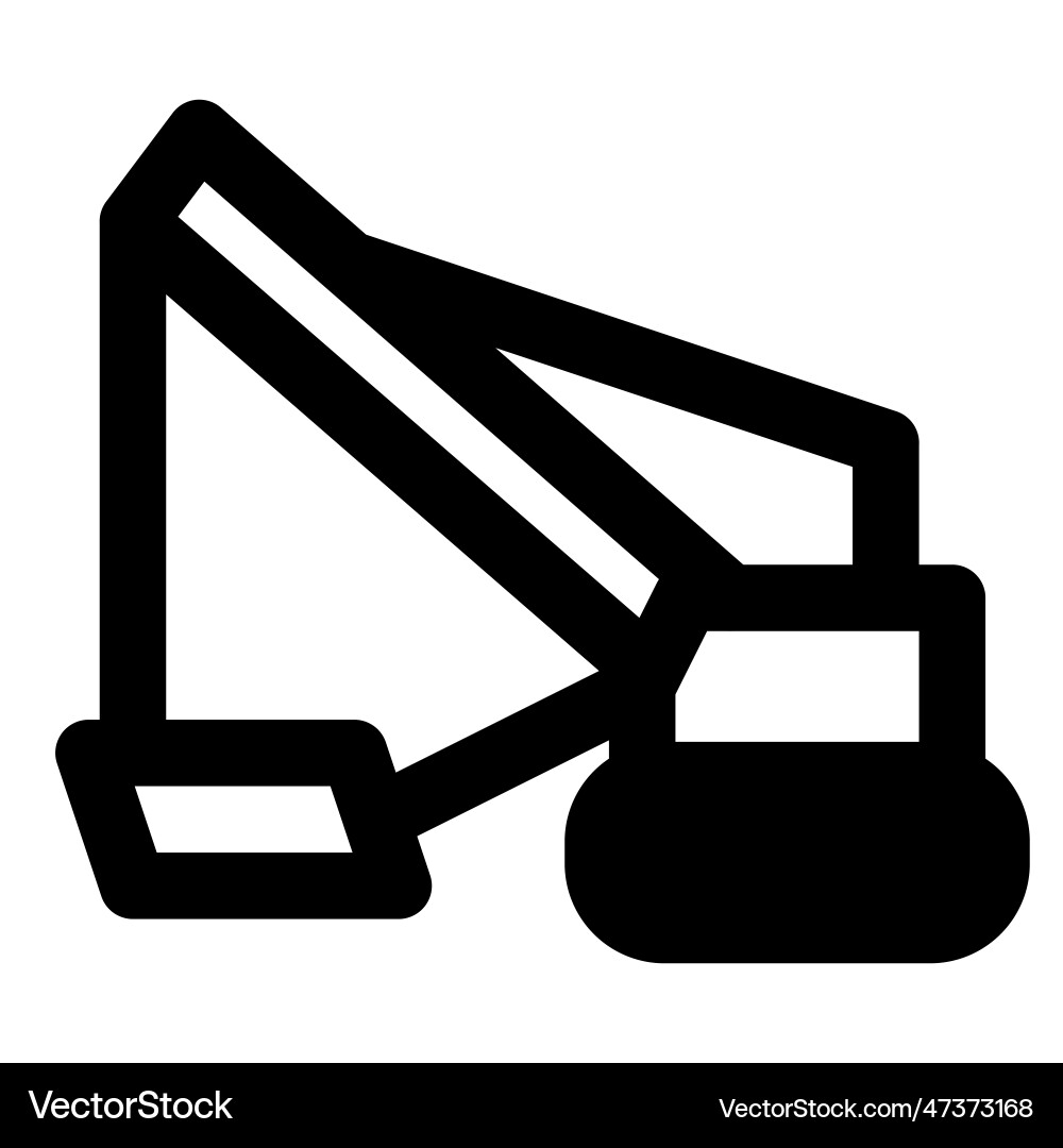 Dragline excavator a heavy mining equipment Vector Image