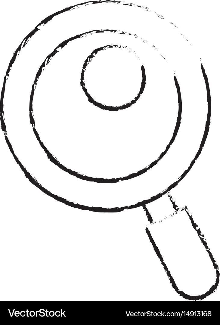 Figure magnifying glass tool to search and read Vector Image