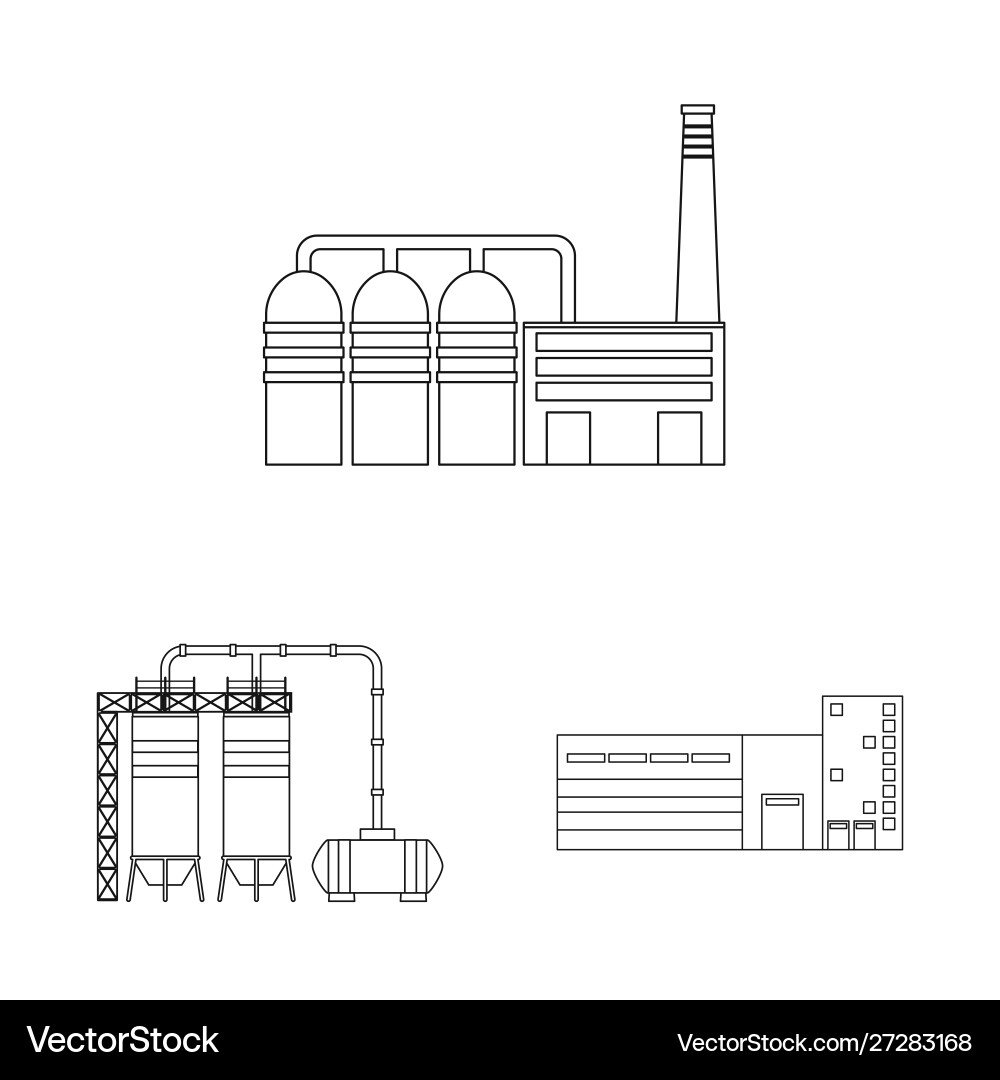 Manufacturing and company Royalty Free Vector Image