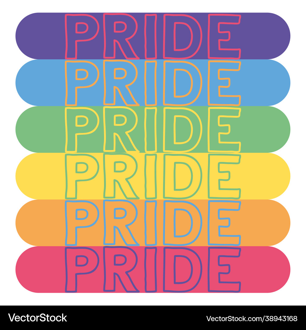 Pride sticker great design for any purposes Vector Image