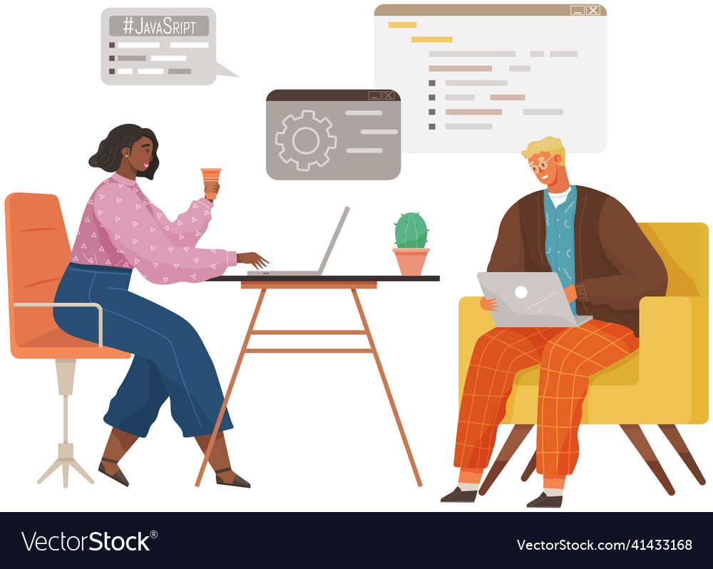 Programmer engineering and coding set Royalty Free Vector Programmer engineering and coding set Royalty Free Vector