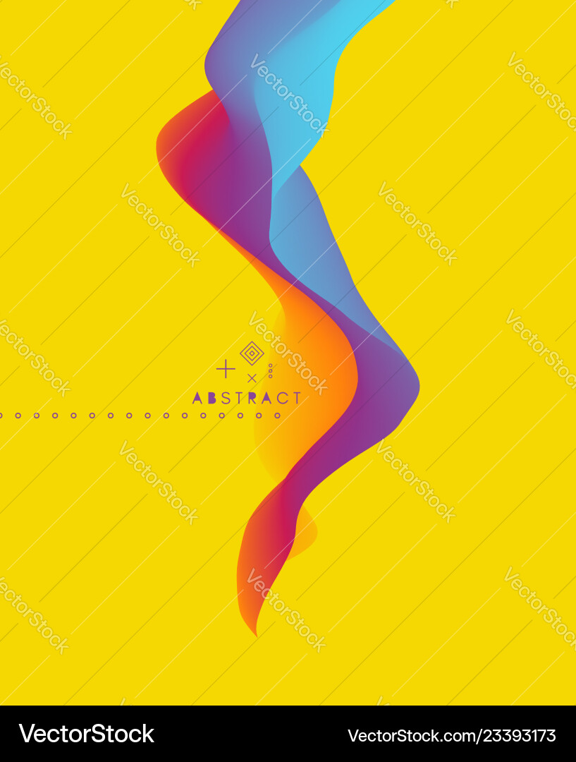 3d wavy background dynamic effect abstract Vector Image