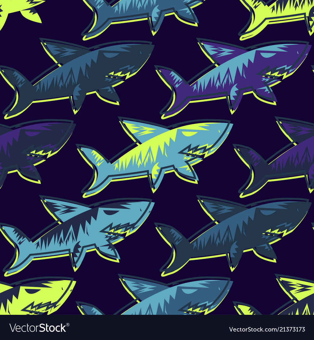 Abstract seamless underwater pattern Royalty Free Vector