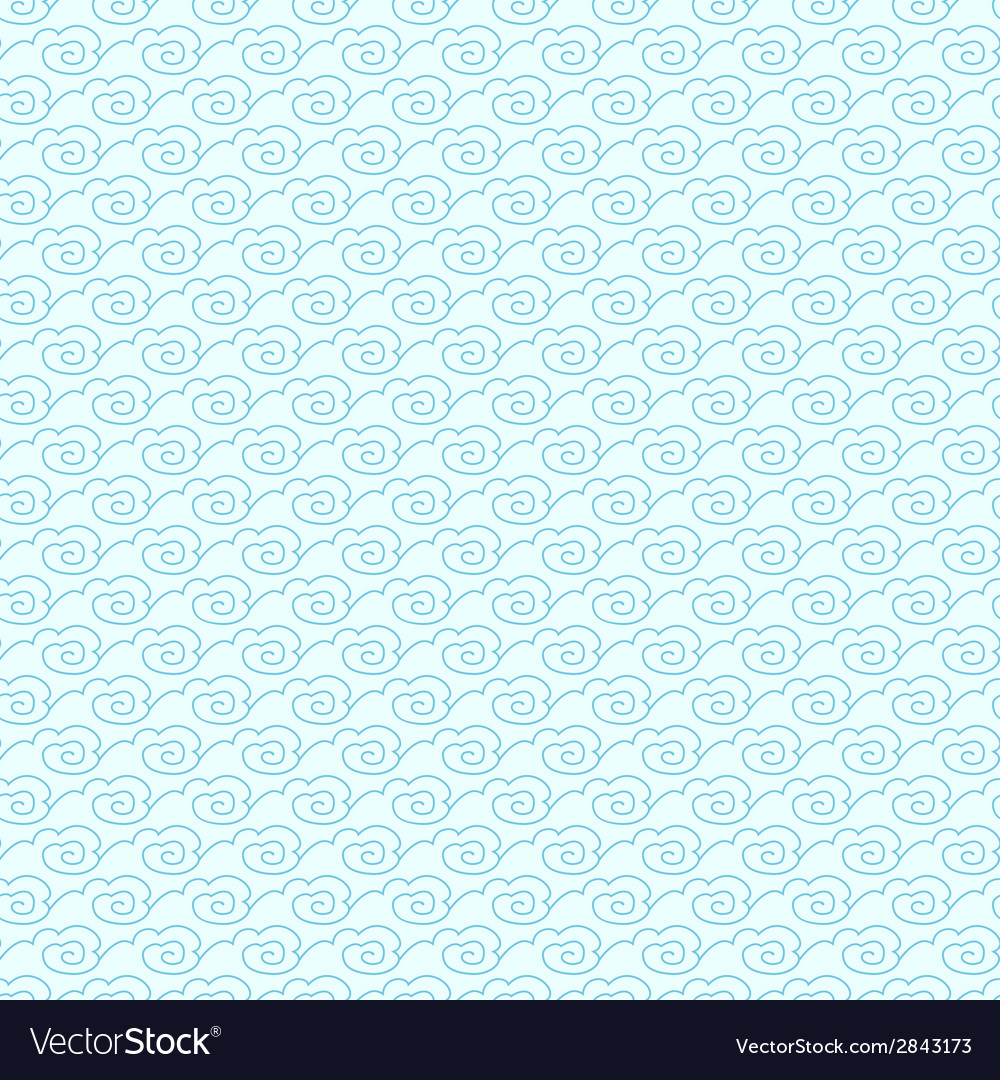 Blue seamless pattern Royalty Free Vector Image