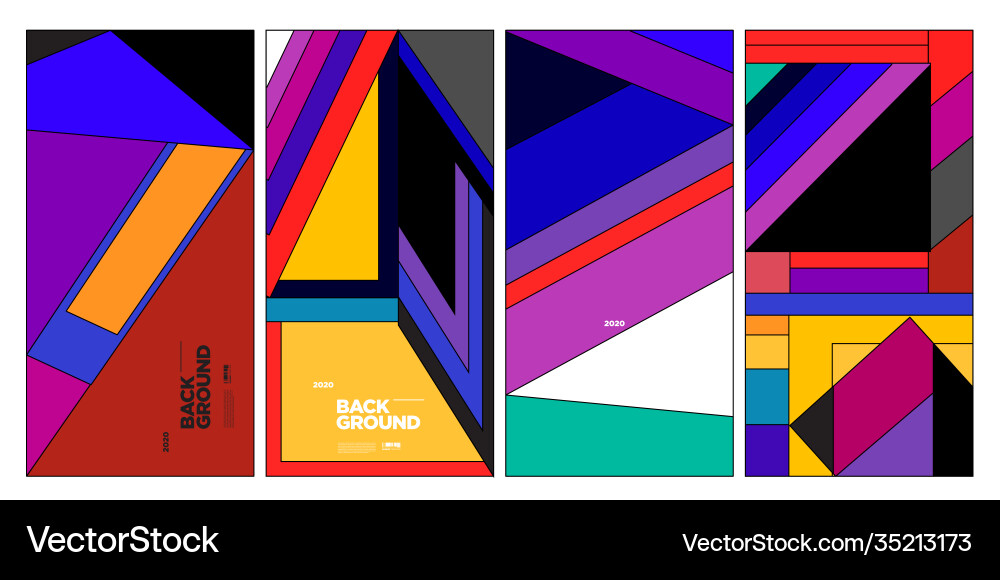 Colorful abstract liquid geometric banner Vector Image
