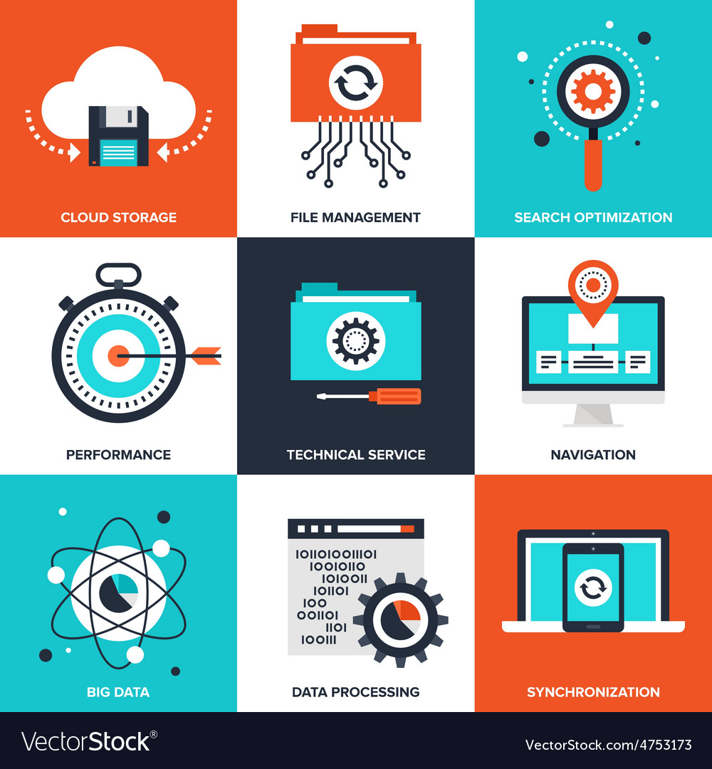 Data Management Royalty Free Vector Image - VectorStock