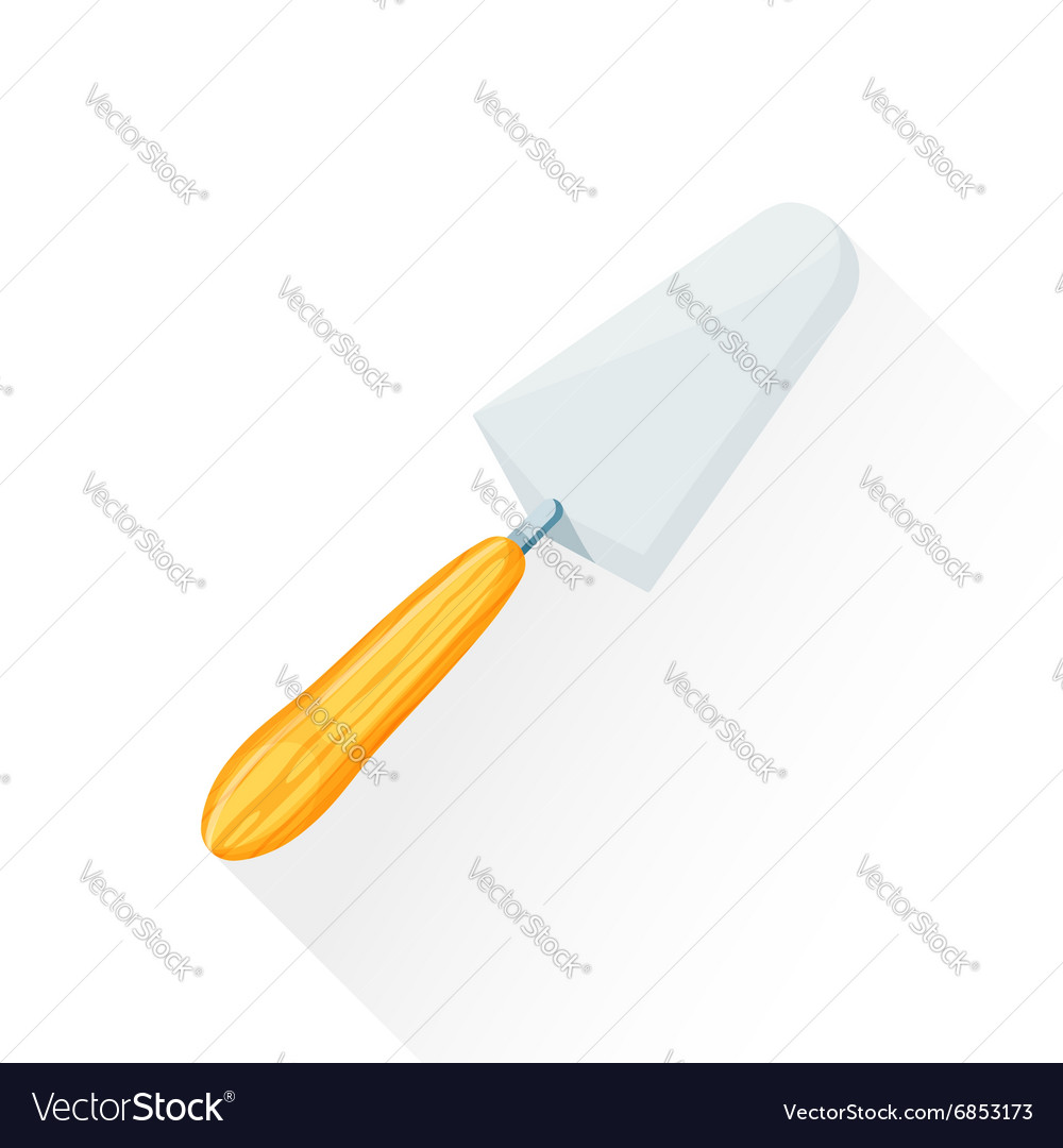 Flat construction trowel icon Royalty Free Vector Image Flat construction trowel icon Royalty Free Vector Image