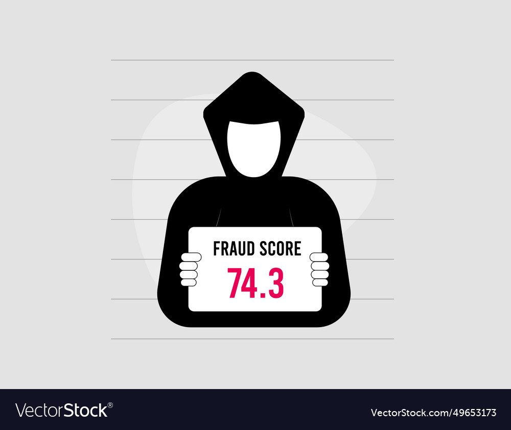 Fraud Score Concept Transactions Detection Vector Image