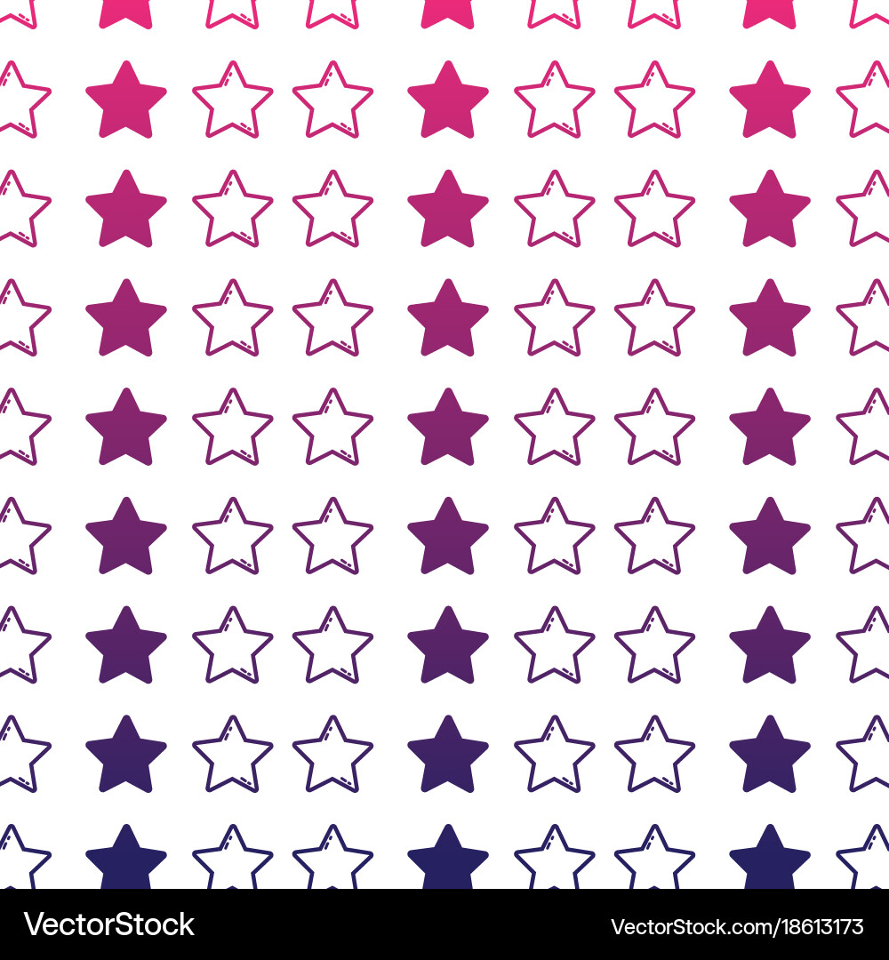 Line stars sky decoration background design Vector Image