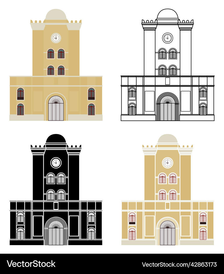 Malakoff tower in recife brazil Royalty Free Vector Image