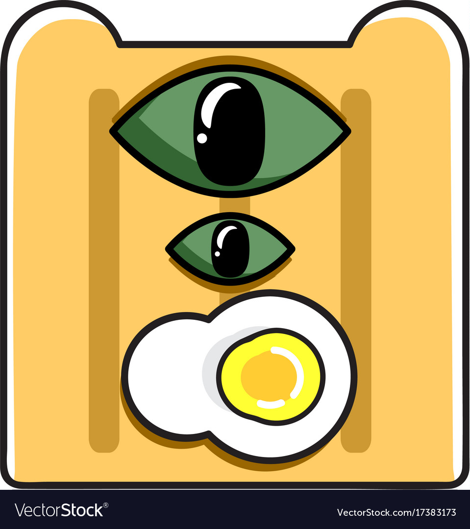 Monster bread Royalty Free Vector Image - VectorStock