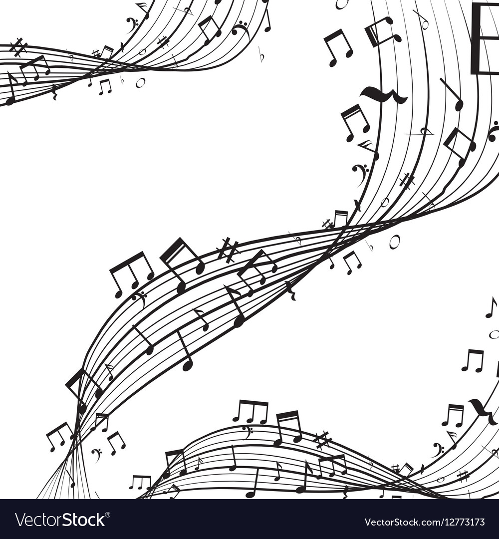 Music notes pattern icon Royalty Free Vector Image