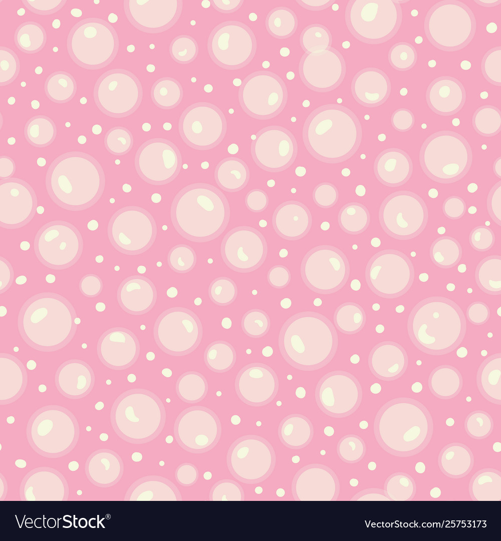 Pink pattern with bubble Royalty Free Vector Image