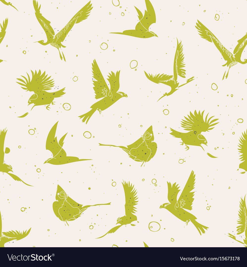 Birds pattern Royalty Free Vector Image - VectorStock