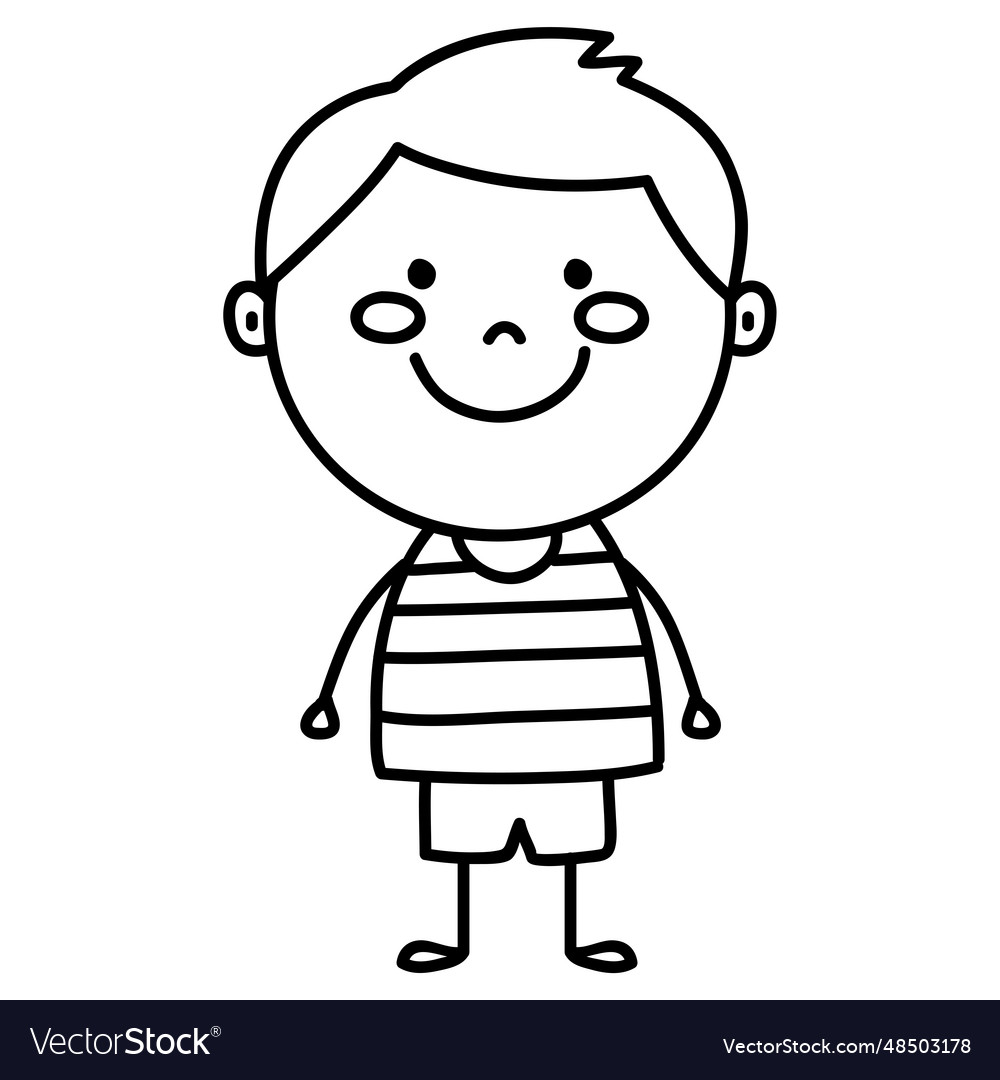 Boy doodle icon Royalty Free Vector Image - VectorStock