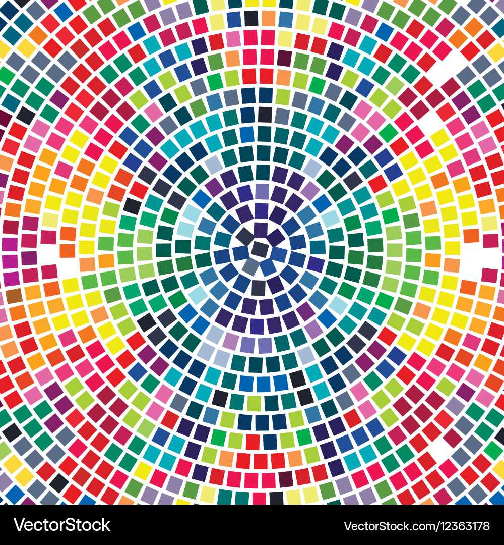 Colorful mosaic background abstract modern design Vector Image