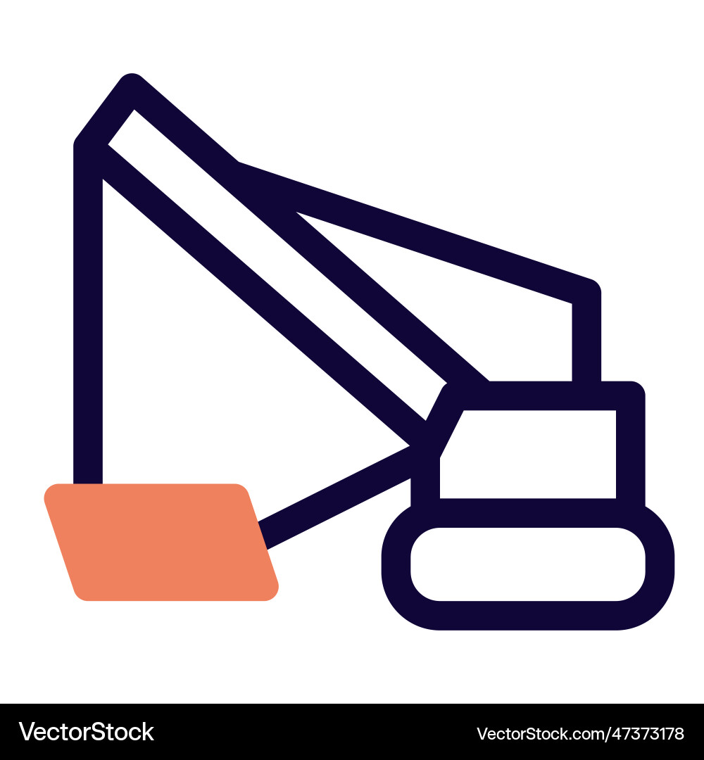 Dragline excavator a heavy mining equipment Vector Image