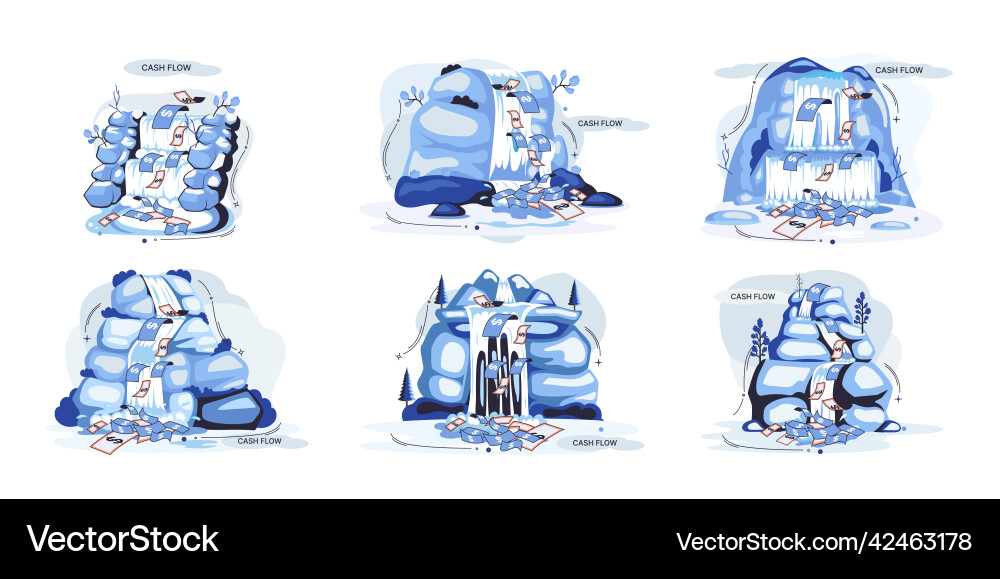 Financial growth development business investment Vector Image
