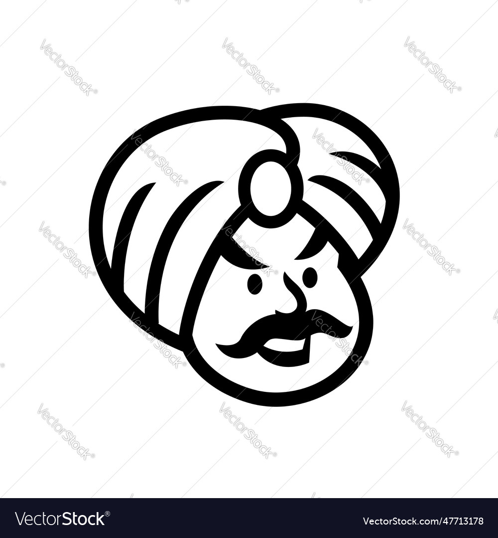 Genie mascot logo icon design Royalty Free Vector Image