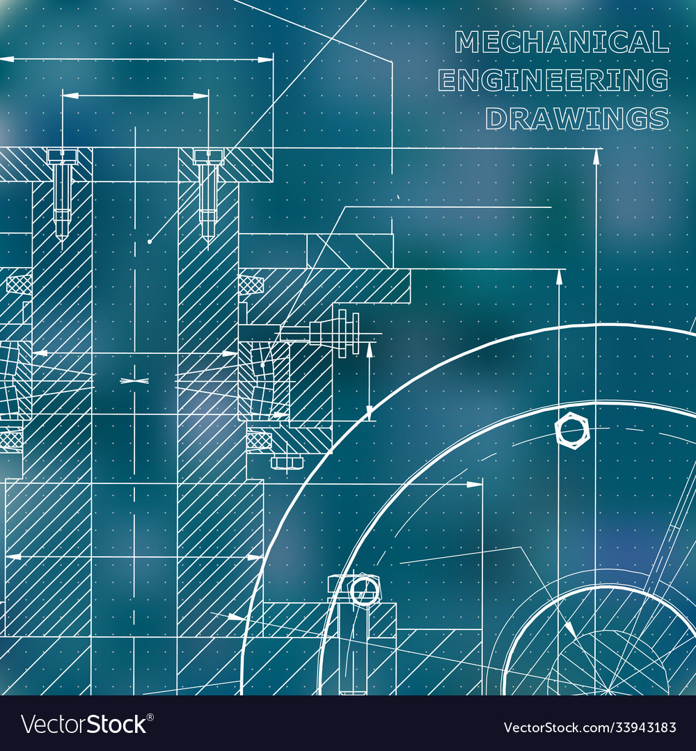 Blue background points technical mechanical Vector Image