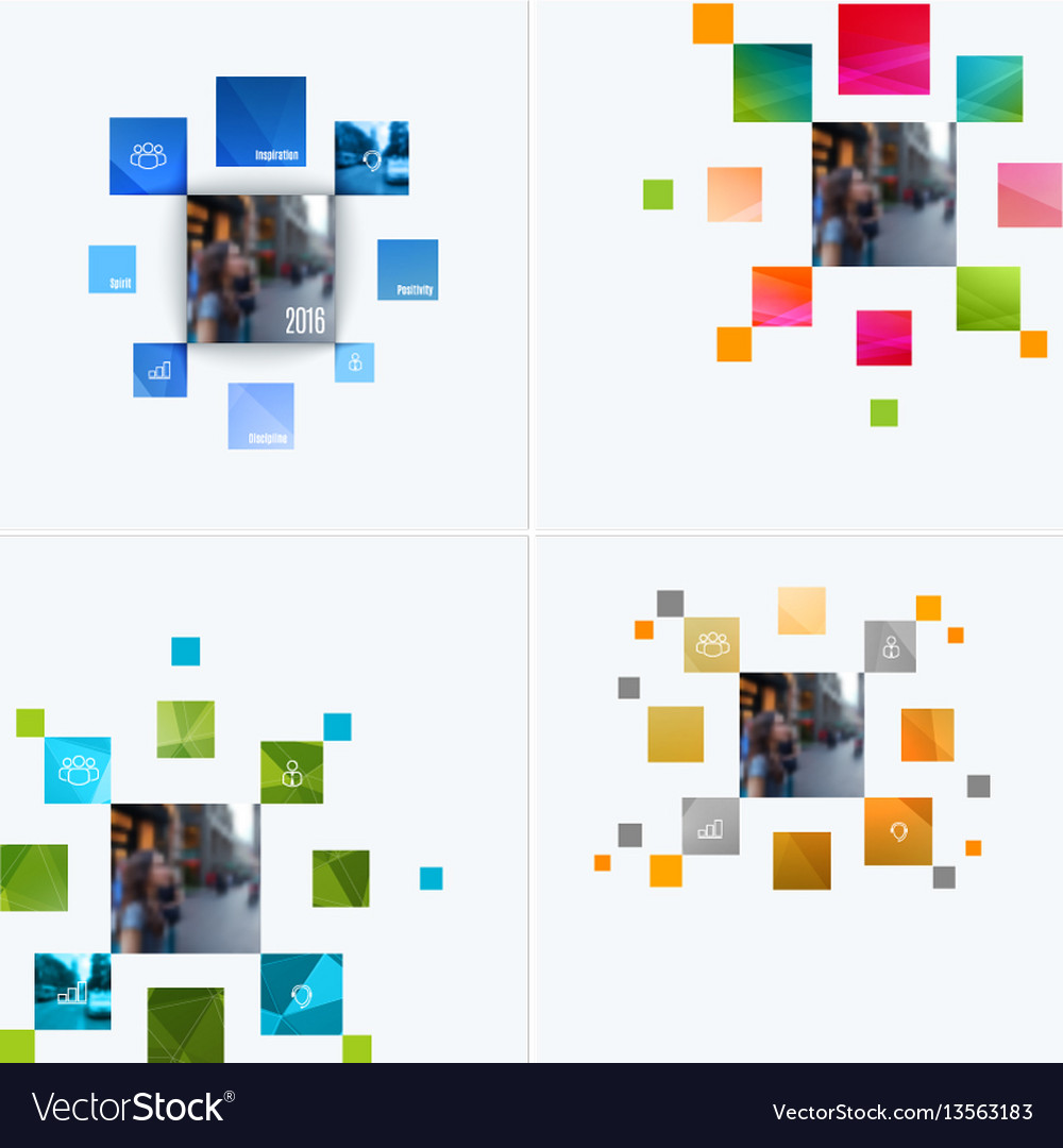 Business design elements for graphic layout Vector Image