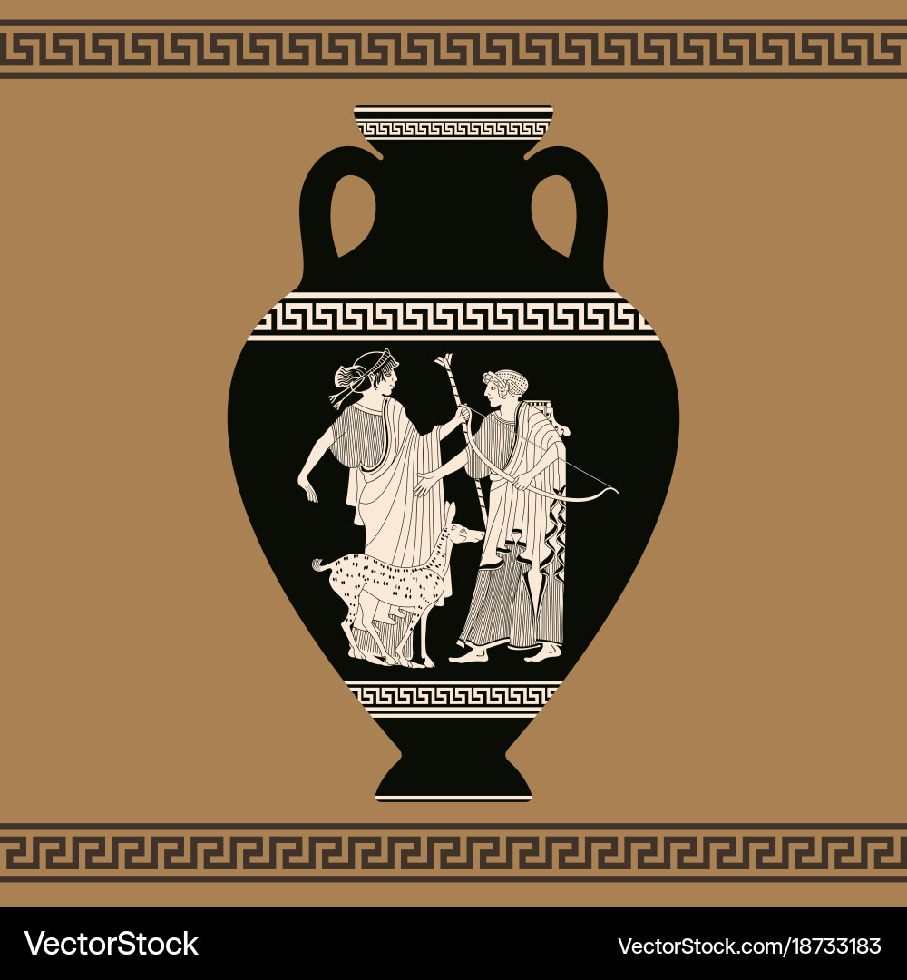 Greek vase Royalty Free Vector Image - VectorStock