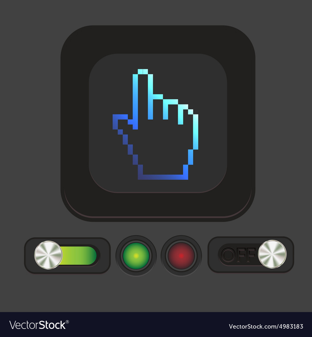 Mouse hand cursor Royalty Free Vector Image - VectorStock