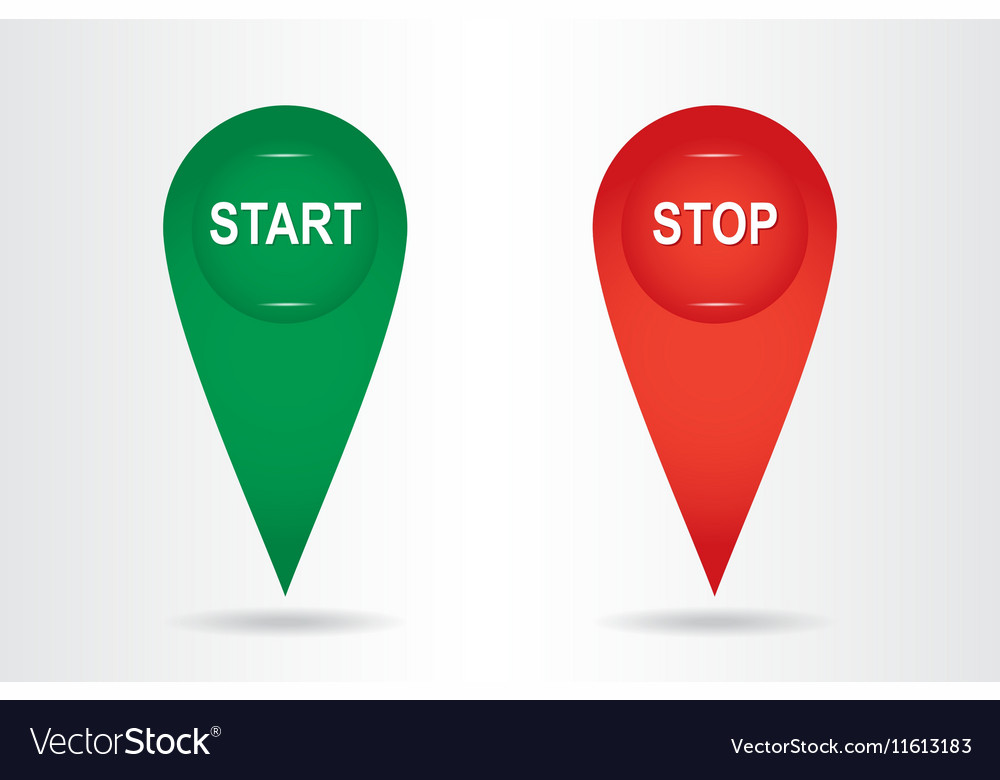 Start Royalty Free Vector Image - VectorStock