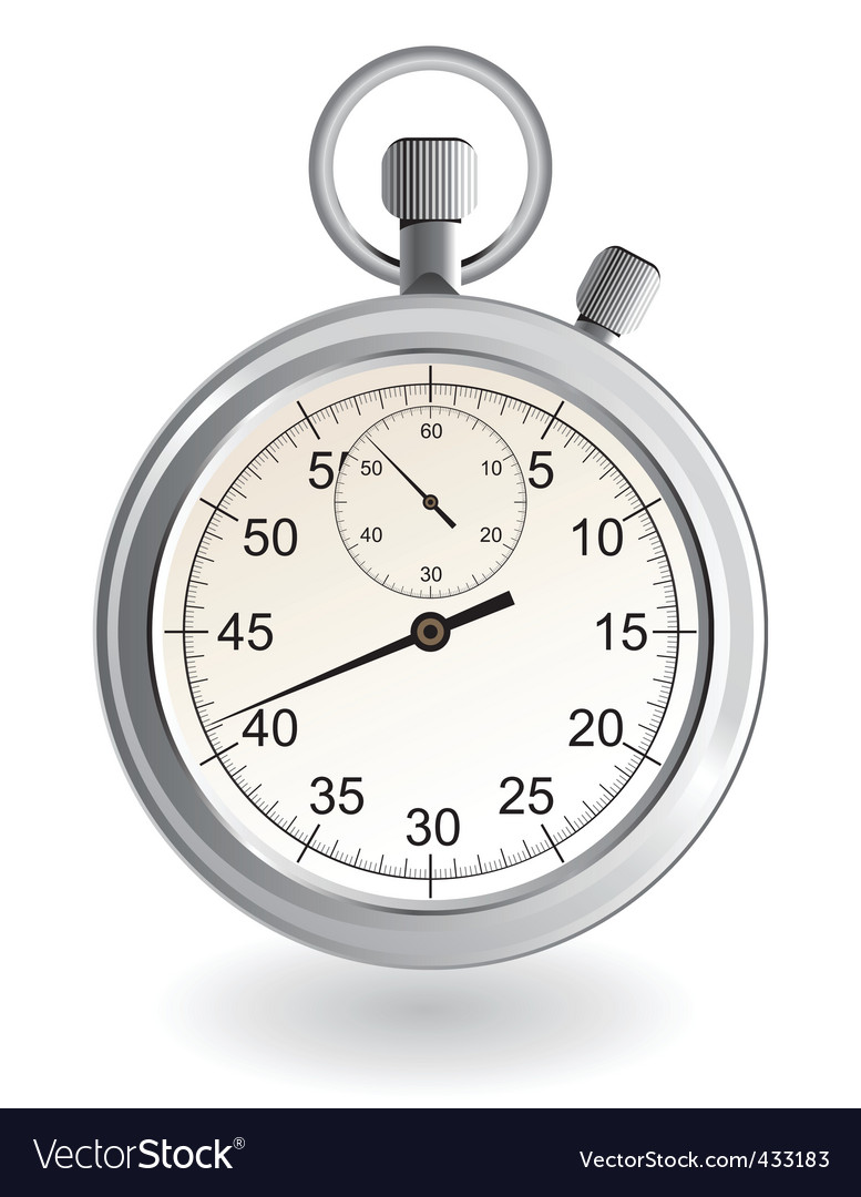 Stop watch Royalty Free Vector Image - VectorStock