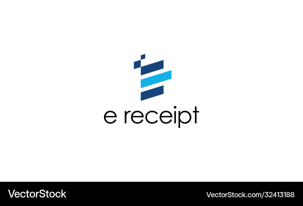 Abstract and modern e letter for business Vector Image