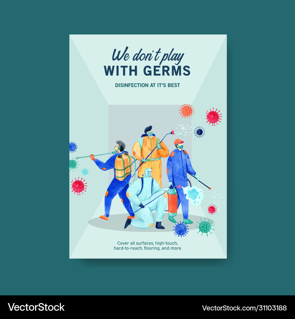 Coronavirus or covid-19 poster design Royalty Free Vector