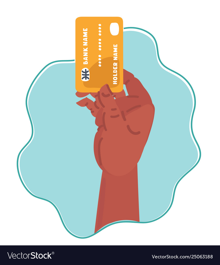 Hand holds credit card icon Royalty Free Vector Image Hand holds credit card icon Royalty Free Vector Image